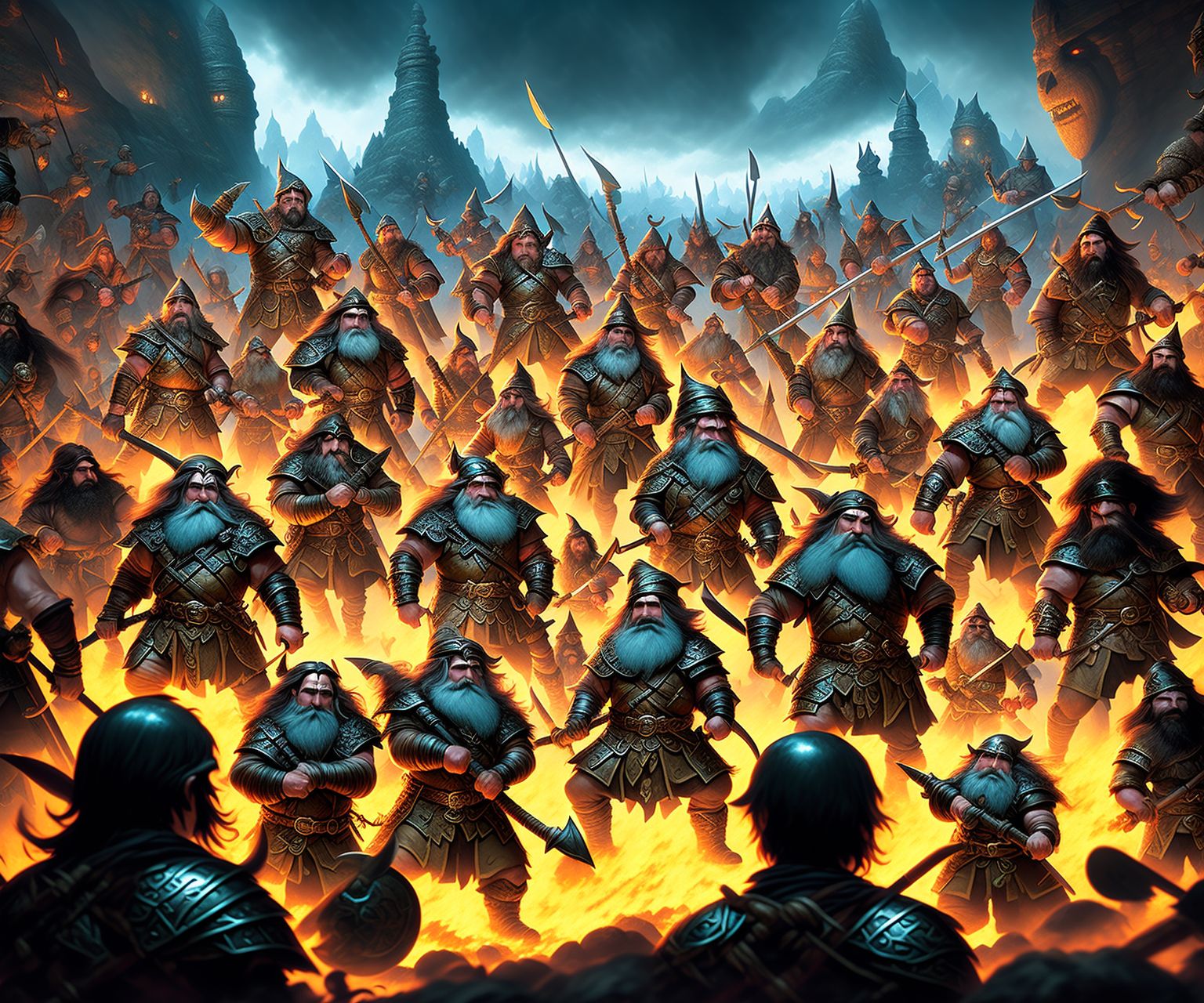 Fantasy Battle Scene