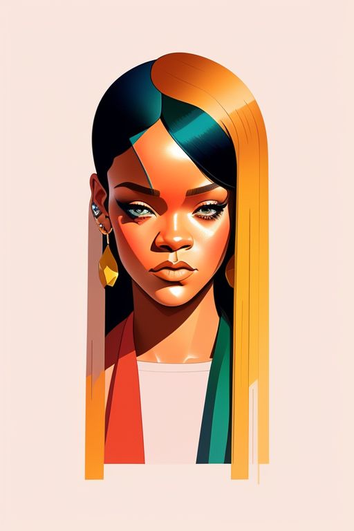 Rihanna Caricature