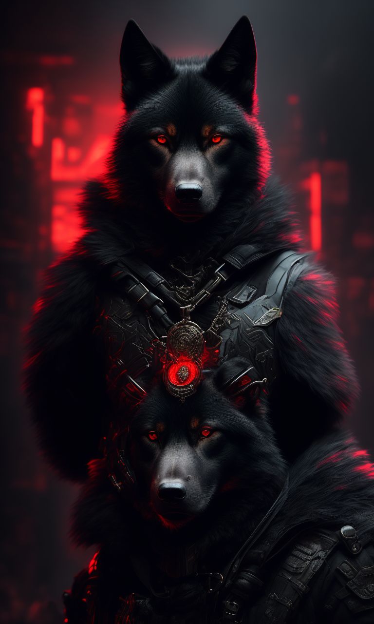 Solid Black Wolf