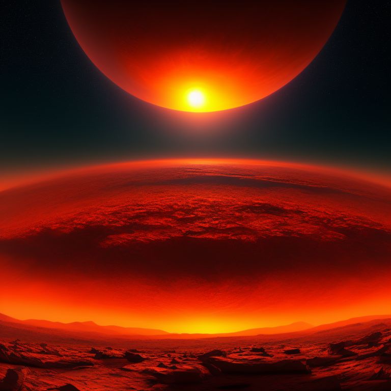 View Of Sun From Mars