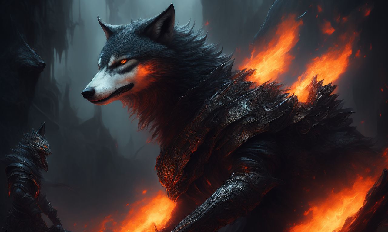 Demon Wolf Wallpaper