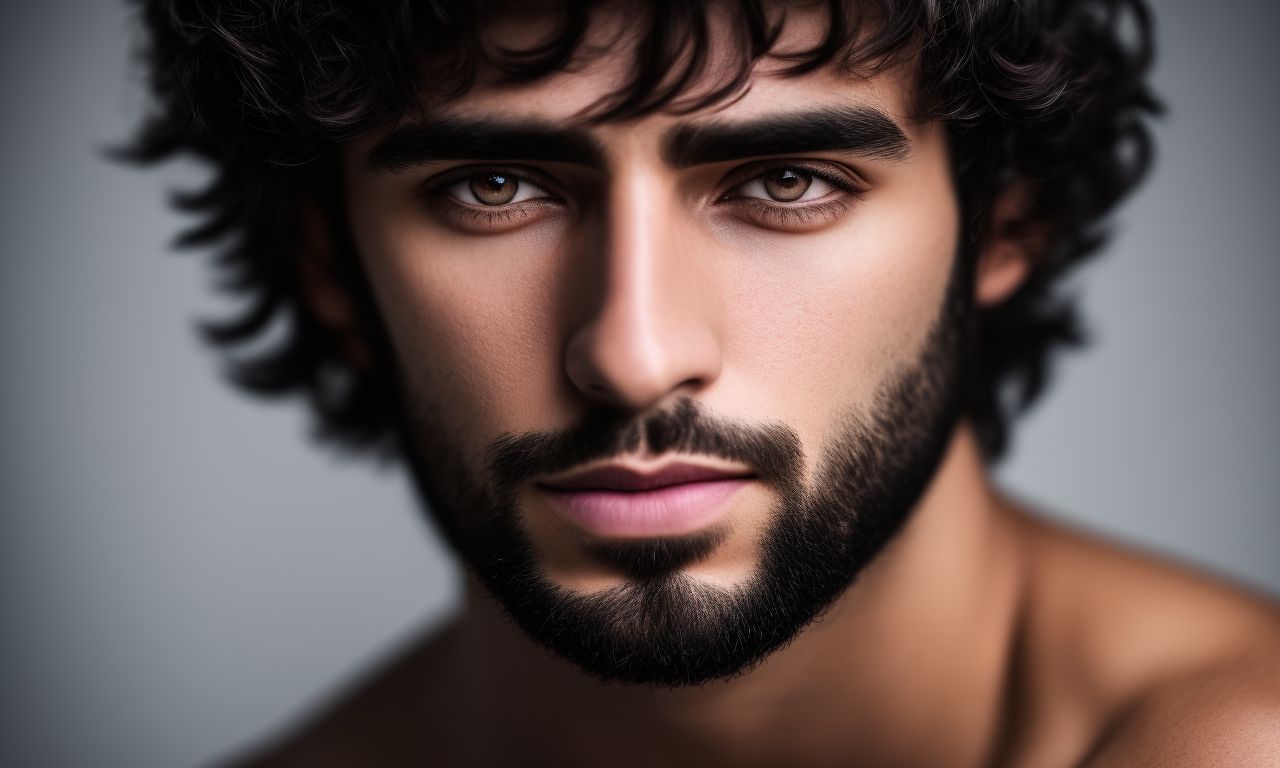 Olive Skin Blue Eyes Men