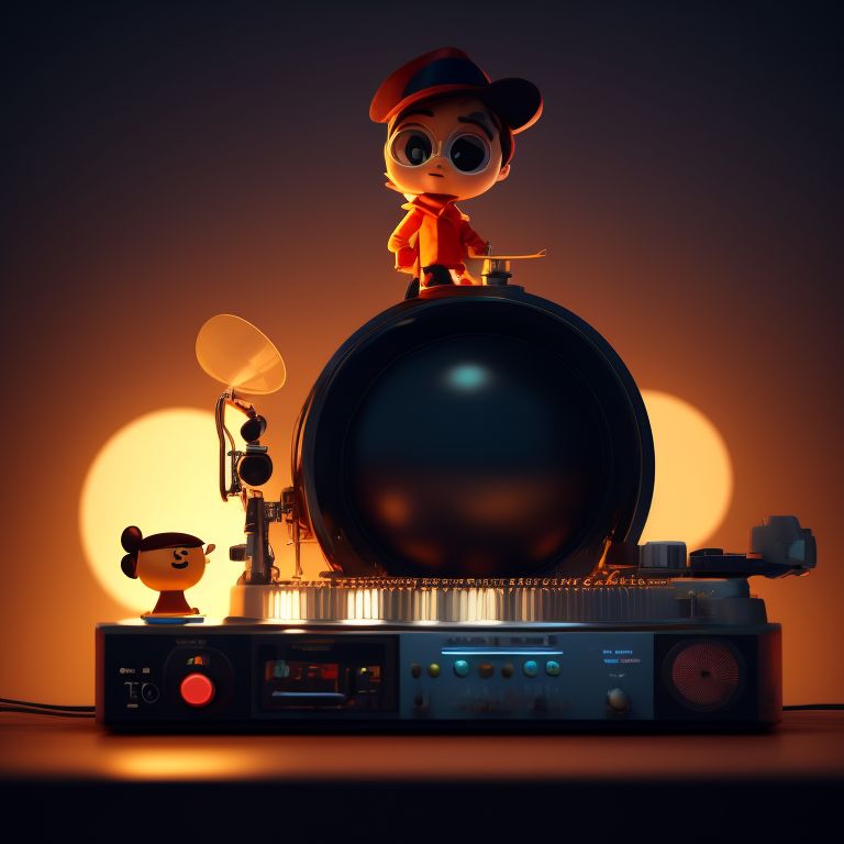 buzzing-newt17: DJ playing for a crowd, style by disney pixar and ...