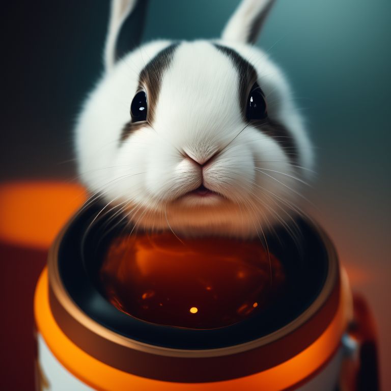 buzzing-newt17: Astronaut rabbit drinking beer floating in mid-air ...