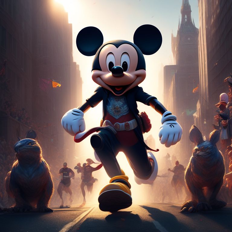 Mickey Mouse Running Marathon