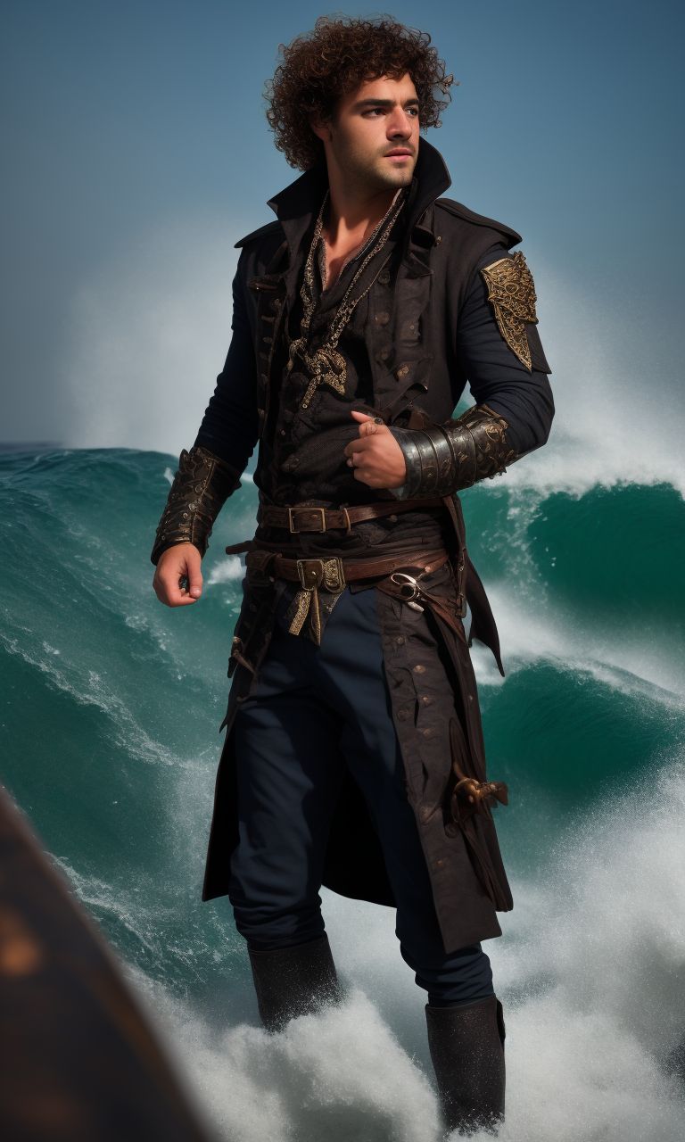 Peter.Wirdemo: a mischievous cunning male smuggler with unruly brown curls