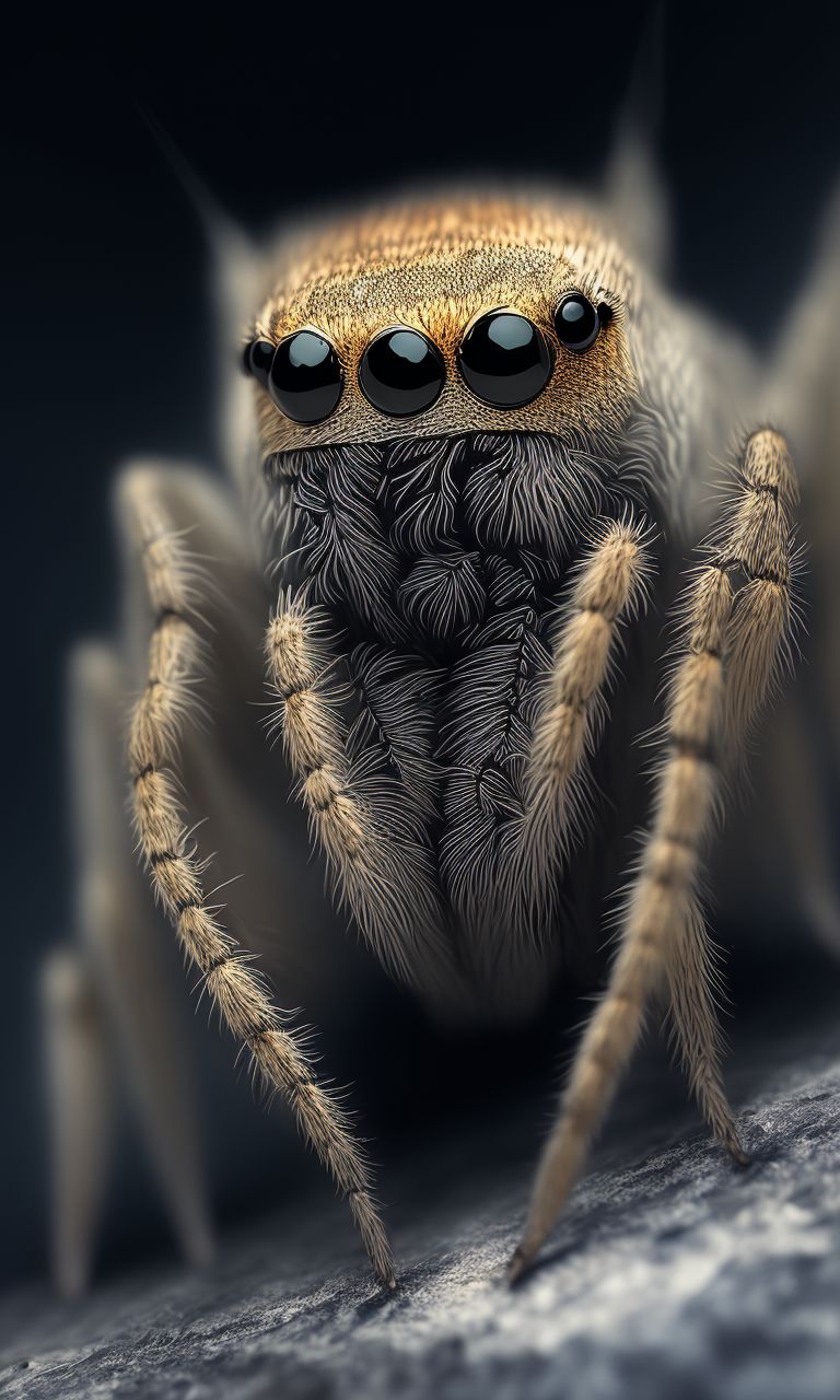 kiber203: macroscopic. jumping spider