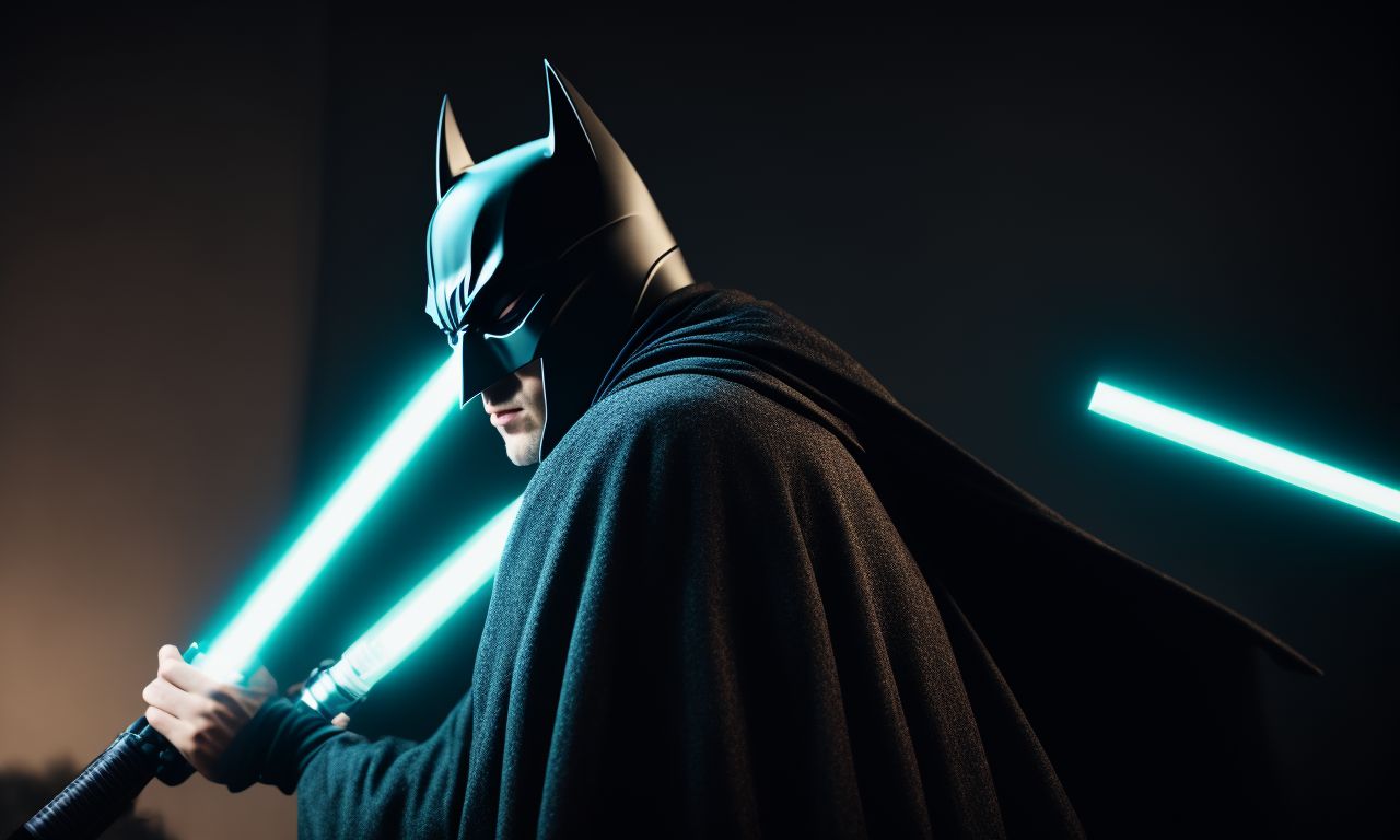 brown-tarsier77: batman with a lightsaber