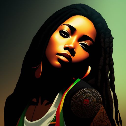 fond-deer425: T-shirt design rasta beautiful woman