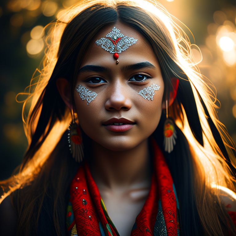 Rave Face Paint Tribal