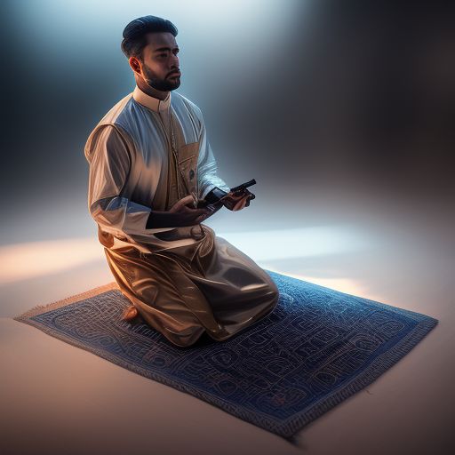 ornery-louse568: man sitting in the prayer mat