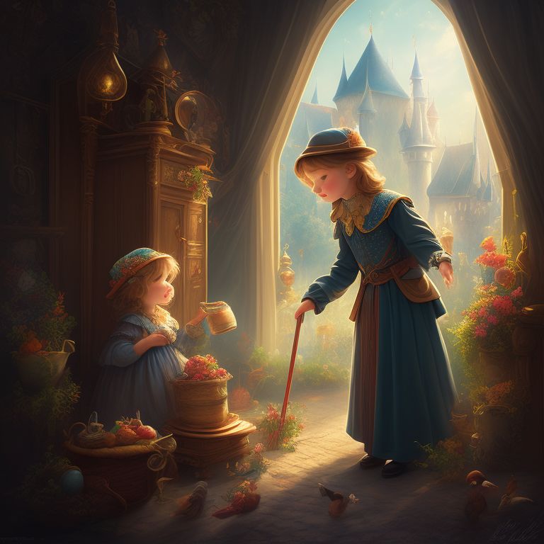 PolyCrumbs: 2d pencil drawing classic children's fairytale Story book ...