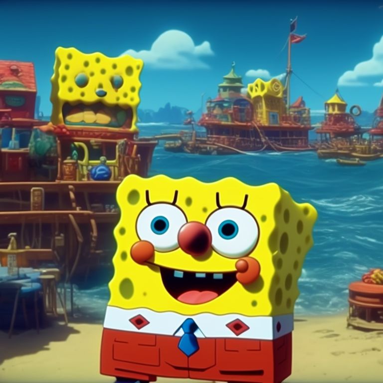 Crab Out Of Water Spongebob
