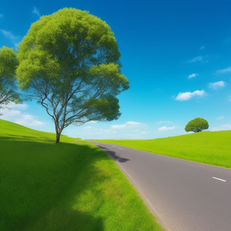 Animated Horizontal Road