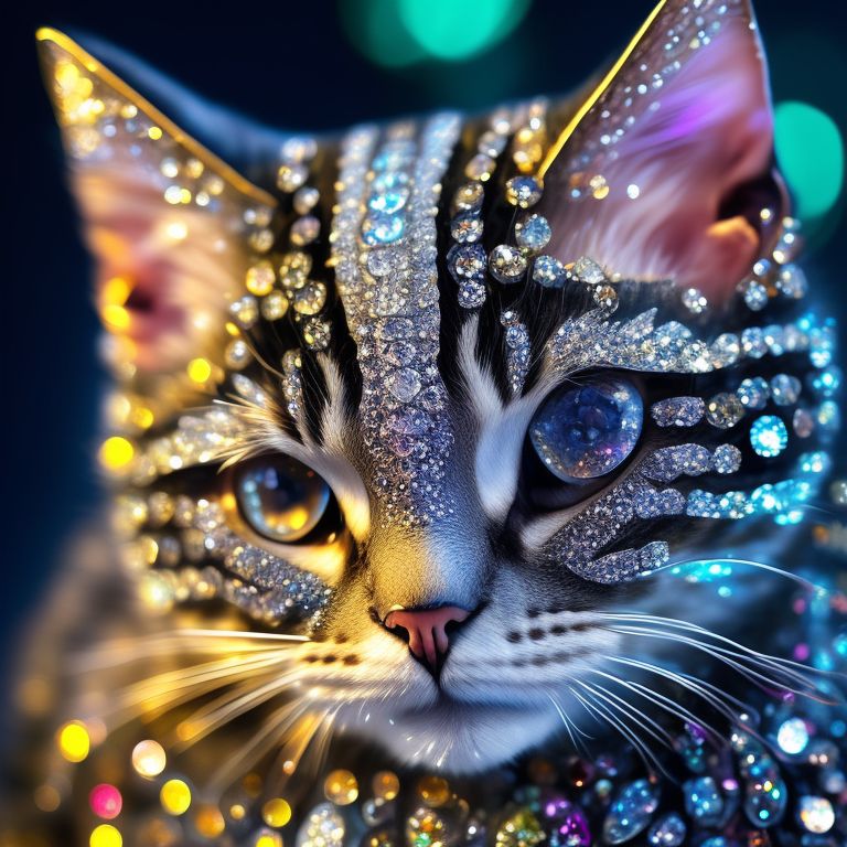 worldly-crow60: (((louis wain diamond-studded cat)))