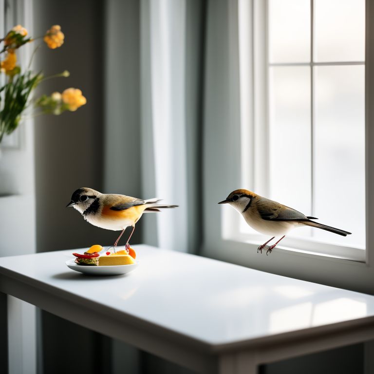 Open Window With Birds