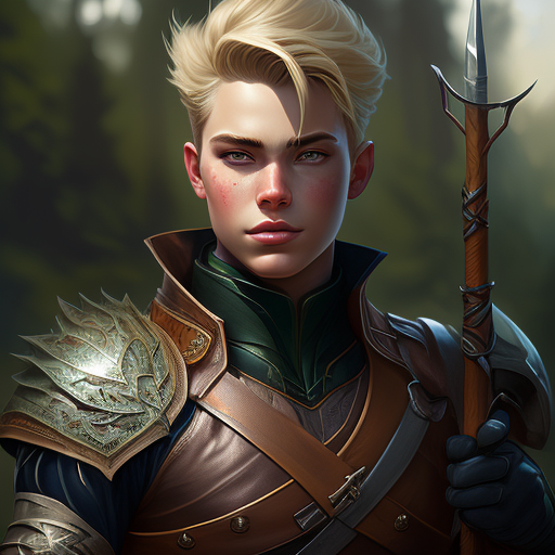 White Leather Armor Male