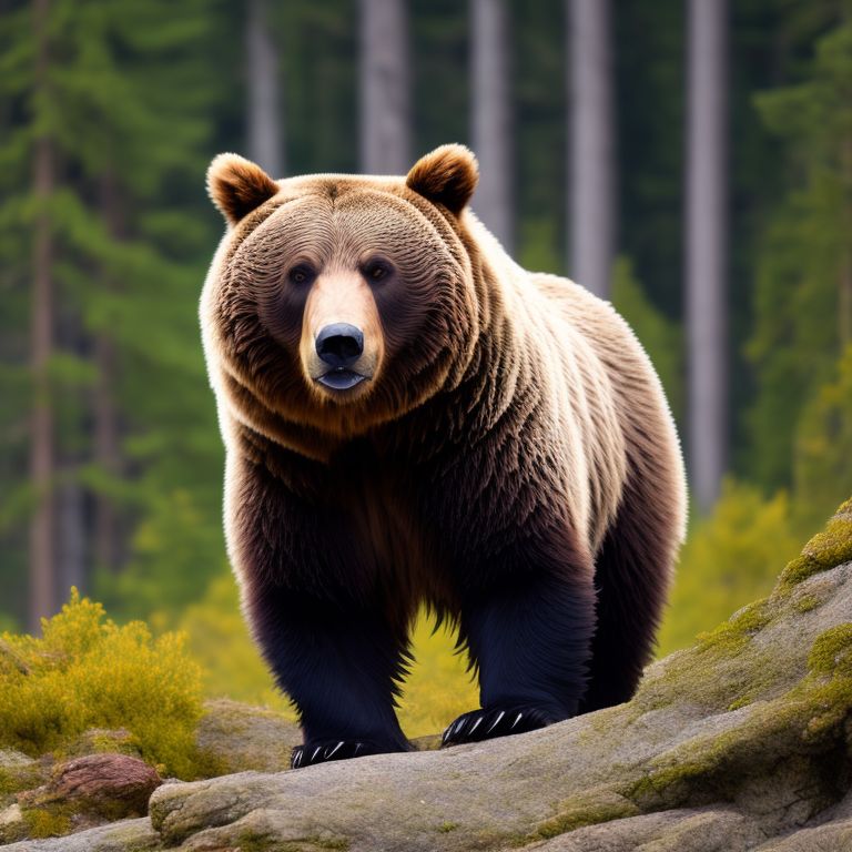 Grizzly Bear Roar Standing