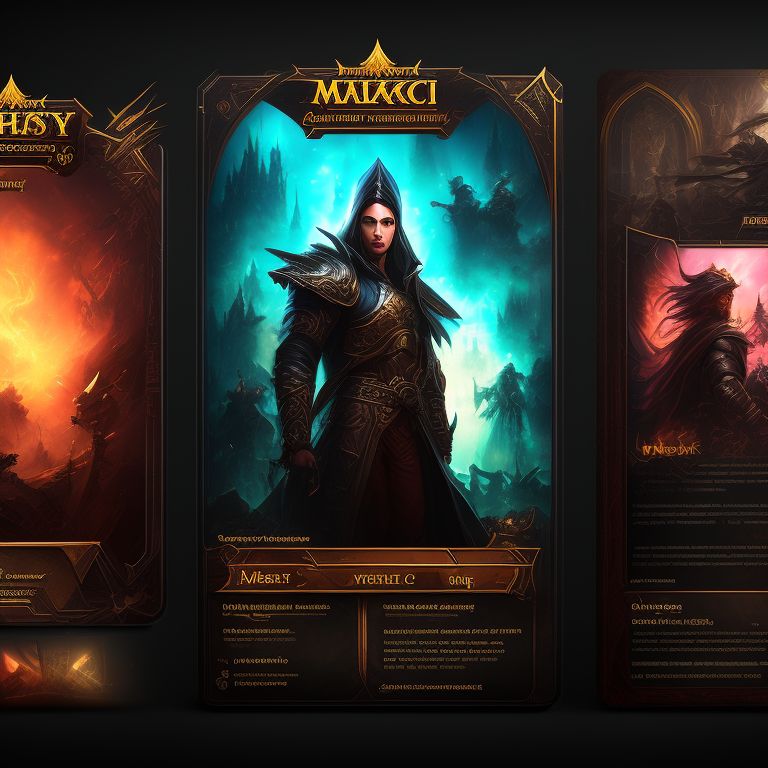 Magic The Gathering Card Template Psd