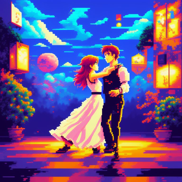 Anime Couples Dancing Together