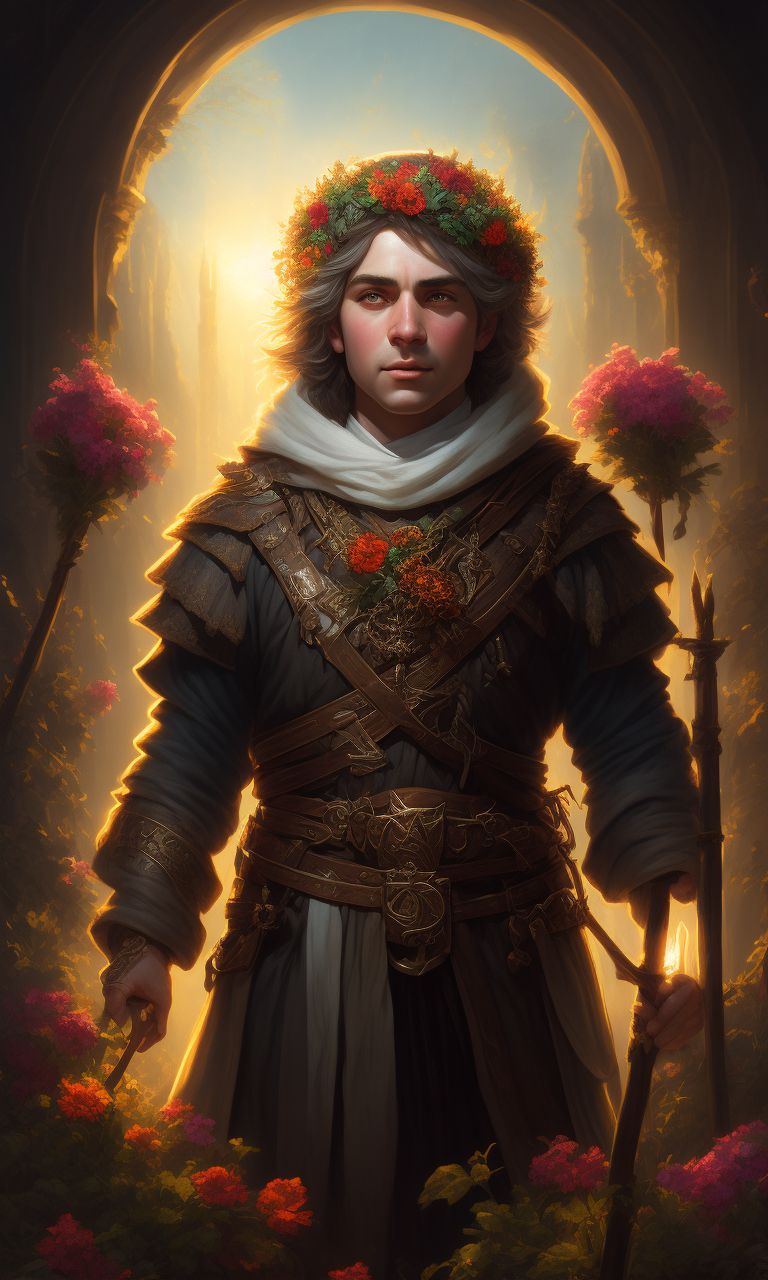 orderly-rail516: gnome cleric with no beard and short hair and full ...