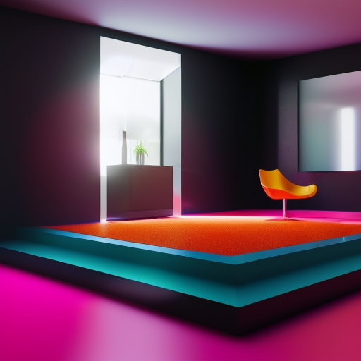 bronze-chough12: a 3d render of a room with a quantum computer