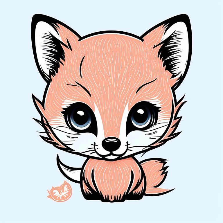 How To Draw A Baby Fox