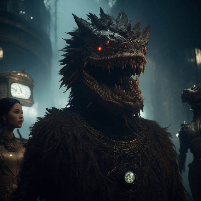 ajar-chicken715: a monster with human body and a clock head, it must be ...