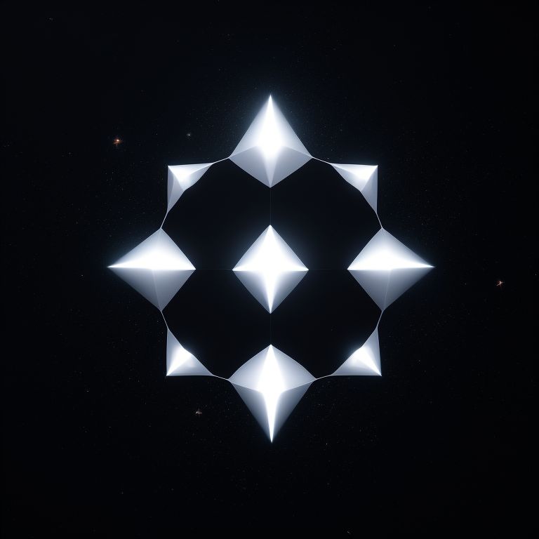 Pointed Stars Galaxy Art
