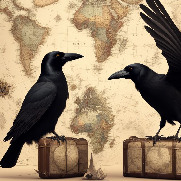 worldly-crow60: Two crows having a bit of a disagreement over the ...