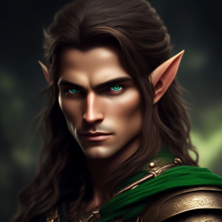 Male Elven Warrior Art