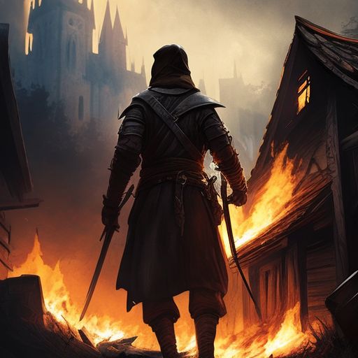 Medieval Rogue Drawing