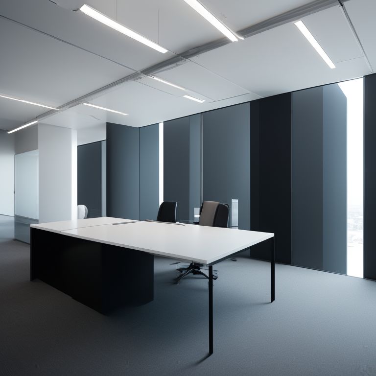 shiny-camel633: Overhead office shot for background