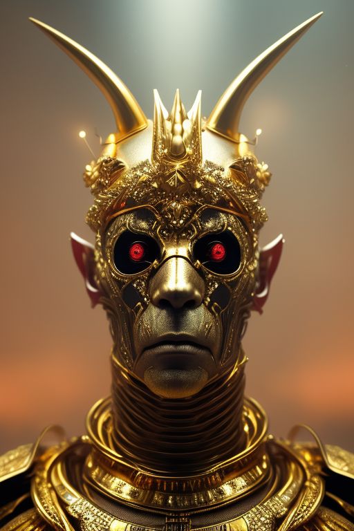 Saleh.Bin.Marzo: UGLY creature, Gold decorations, RED CRISTAL EYES ...