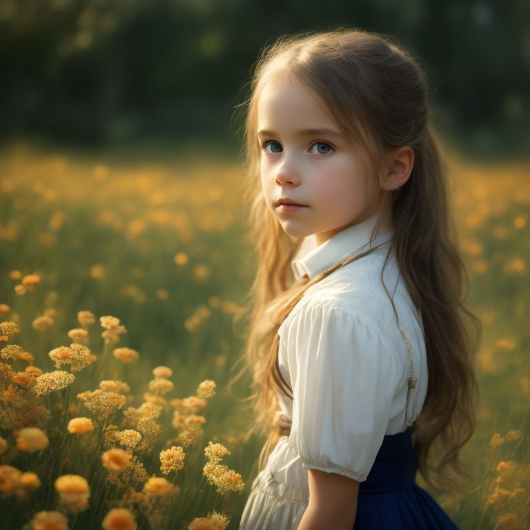 easy-tarsier825: A cute girl wearing school uniform standing on grass ...