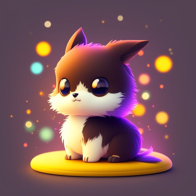 starchy-hawk728: cute tiny hyperrealistic anime dog from pokemon