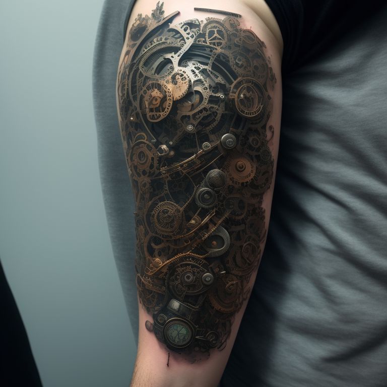 Steampunk Arm Tattoo