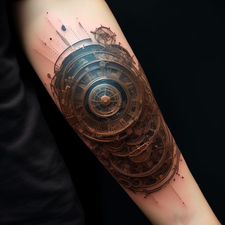 Steampunk Arm Tattoo