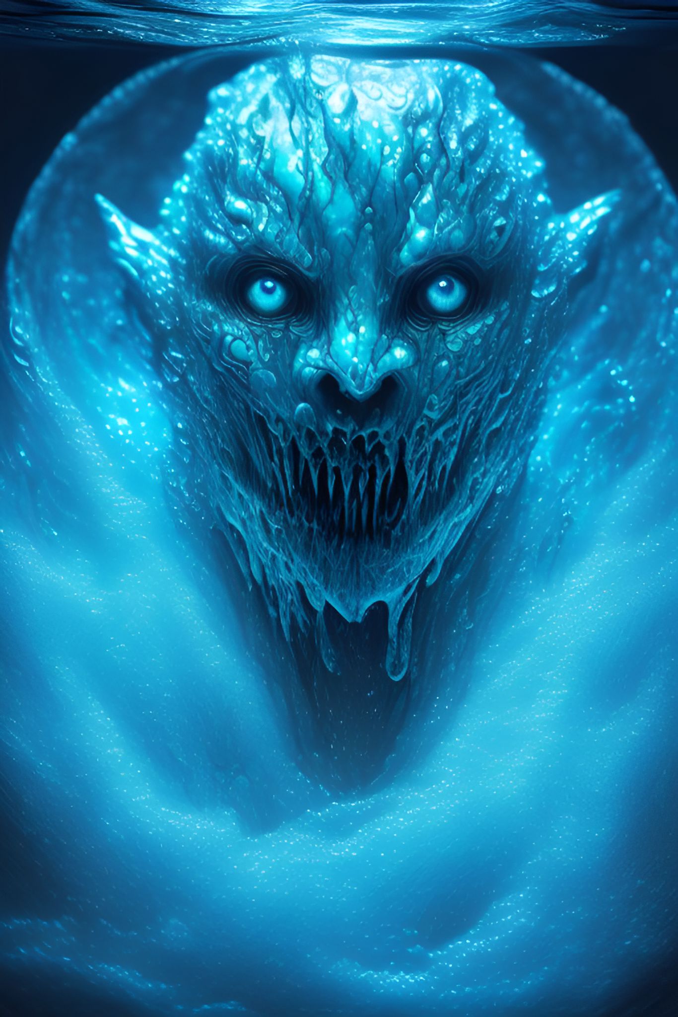 SilverEvermoore: full body dnd water elemental, dnd monster. a creature ...