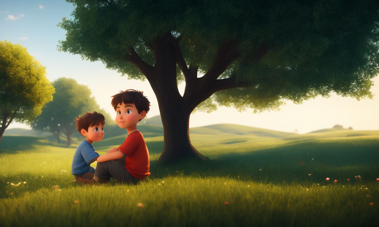 wan-raccoon215: A poor boy with his father. Father is old. Countryside ...