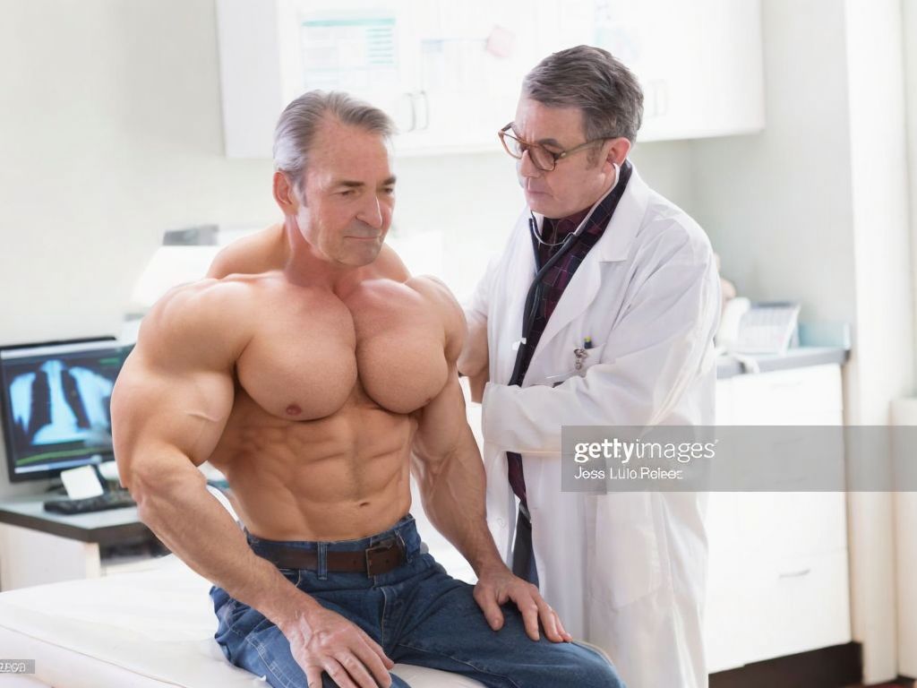 shirtless monstrously muscular man with the bulging muscular body, big ...