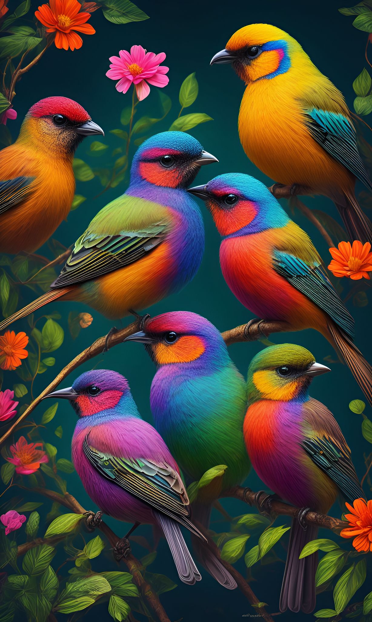 Beautiful Colourful Birds
