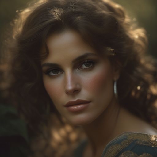 ethical-crab716: RAW photo, 1990s, young raquel welch, A portrait of a ...