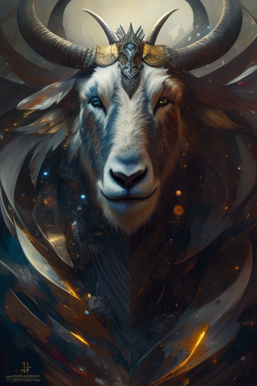 frugal-heron321: the goat, wearing knight armor