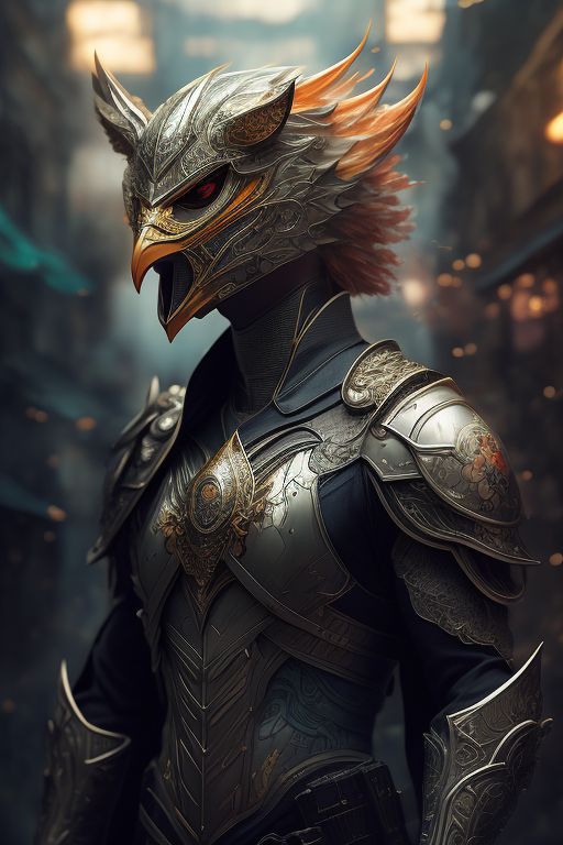 frugal-heron321: the chicken (aminal), wearing knight armor