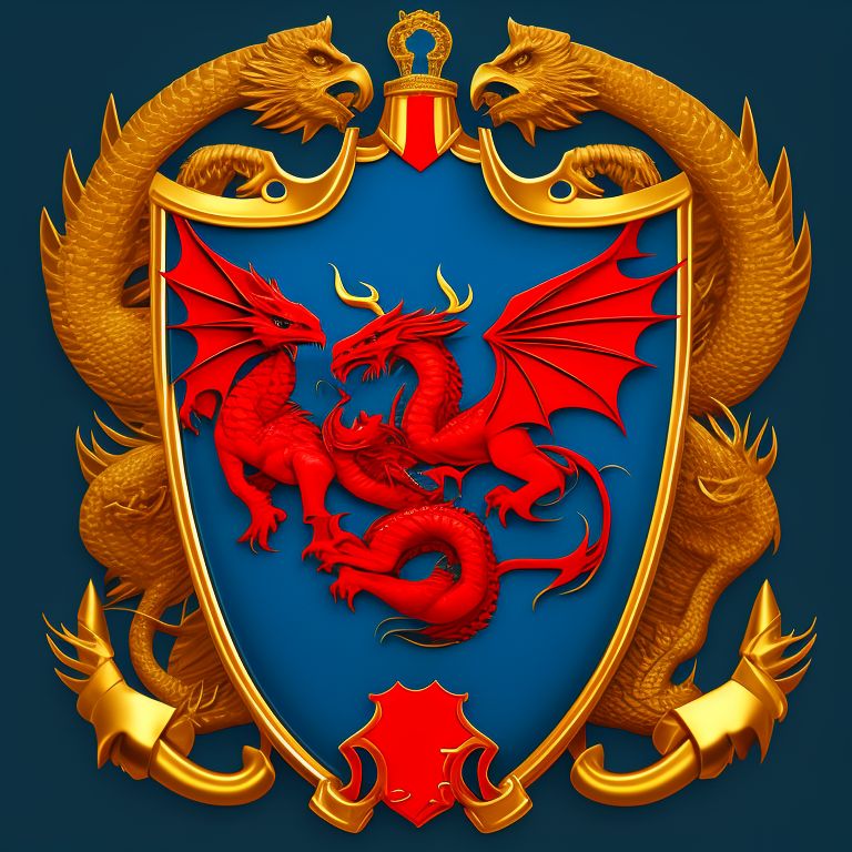 Dragon Coat Of Arms Template