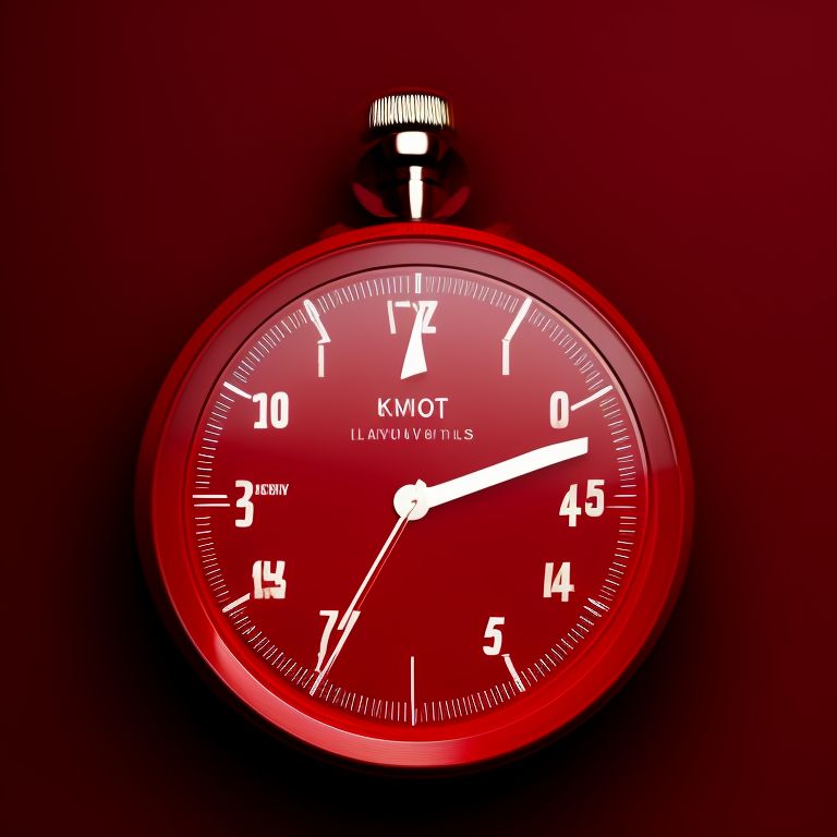 golden-hawk501: A RED stopwatch on RED background