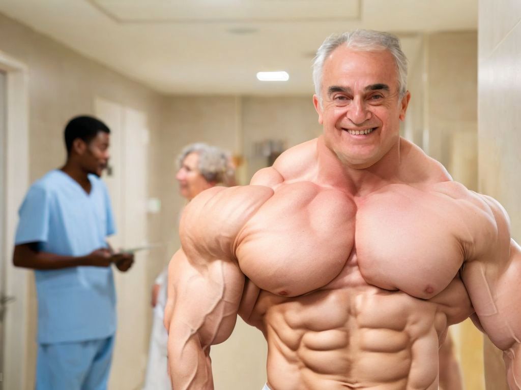 shirtless monstrously muscular man with the bulging muscular body, big ...