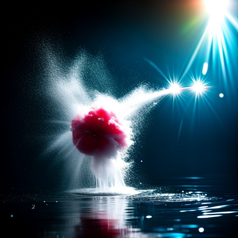 moral-turtle525: water drops exploding in one direction, colors falling ...