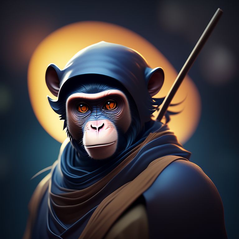 Ninja Monkey Wallpaper